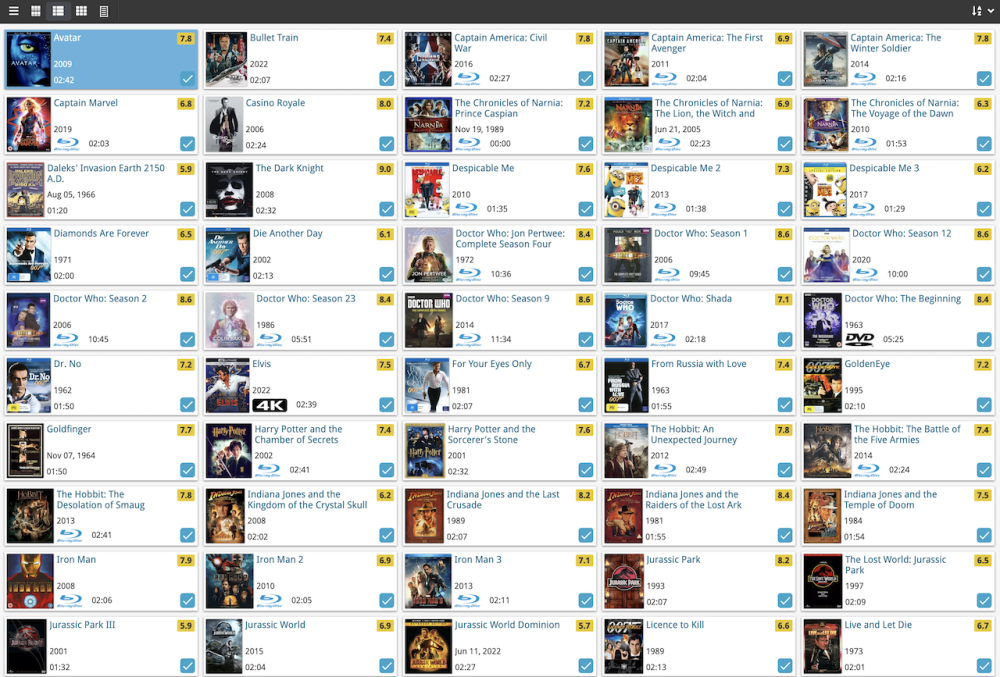 View modes - Movie Connect - 1