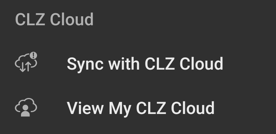 Sync with CLZ Cloud - CLZ Comics Mobile - 1