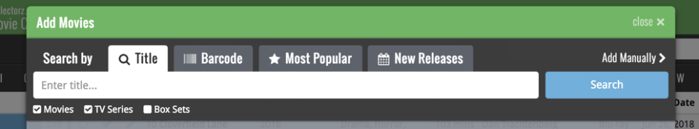 Adding movies - CLZ Movies Web - 1