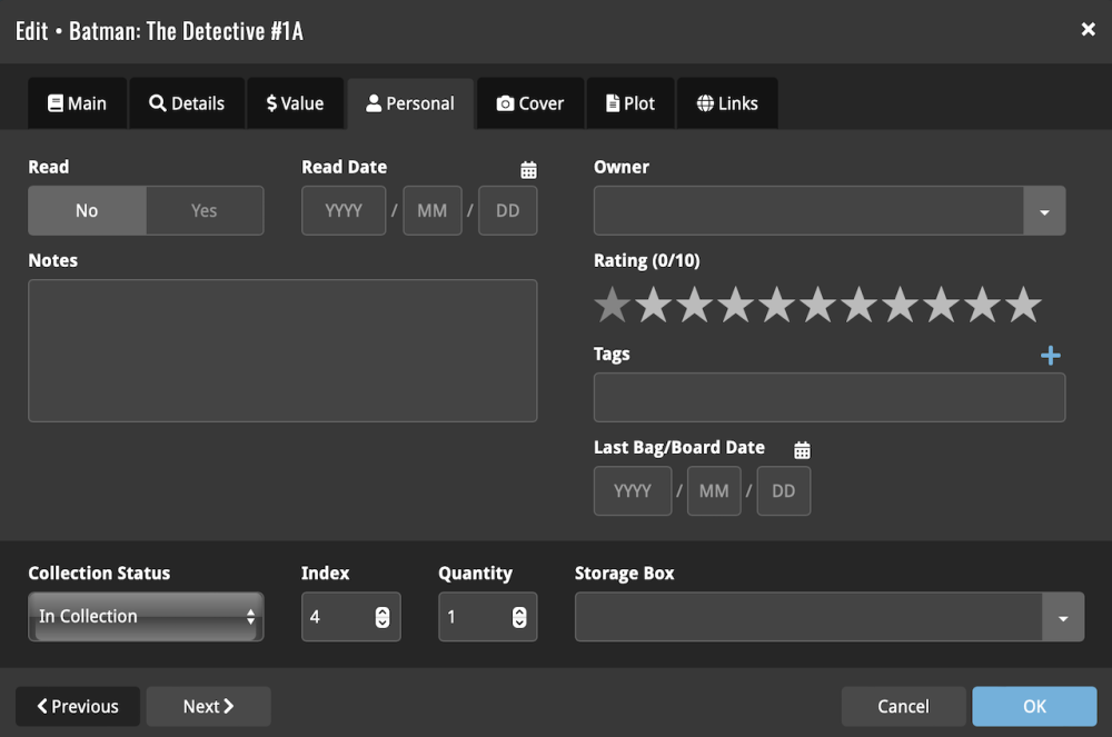 personal tab - Comic Connect - 1