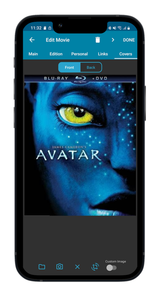 Cover tab - CLZ Movies Mobile - 1