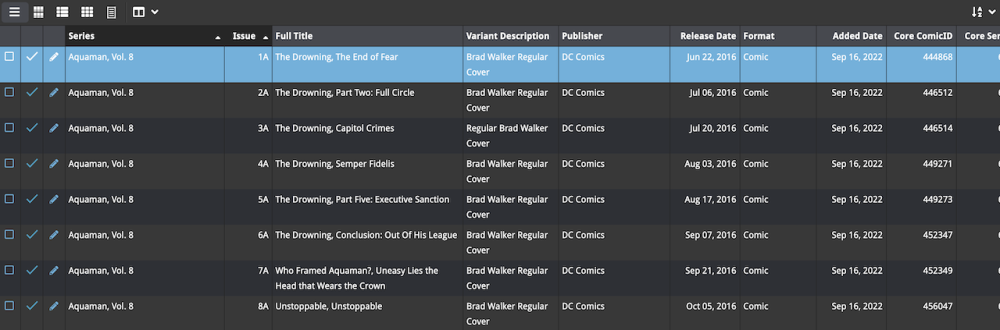 View modes - Comic Connect - 1
