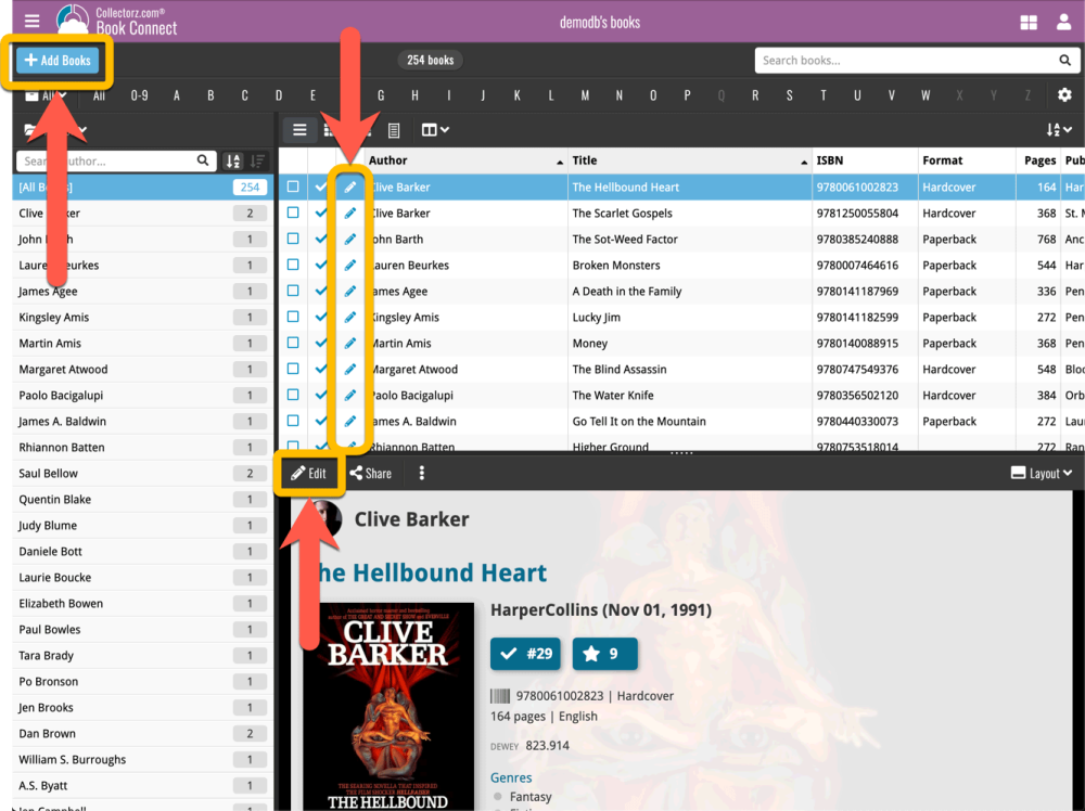 Where did my Add and Edit buttons go? - CLZ Books Web - 1