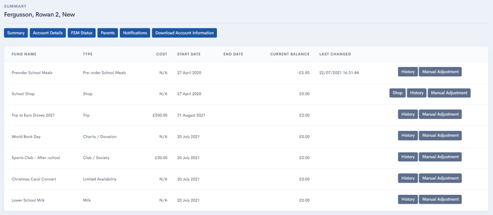 Accounts - iPayimpact - School Login