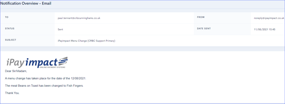 Notifications - iPayimpact - Parent Login