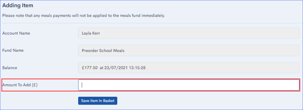 Making a payment - iPayimpact - Parent Login