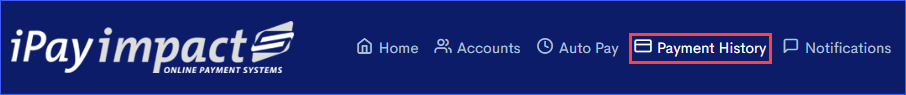 Payment History - iPayimpact - Parent Login