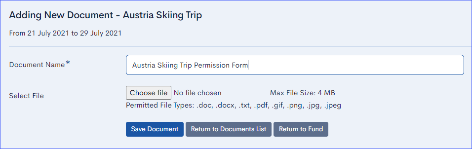 Documents - iPayimpact - School Login