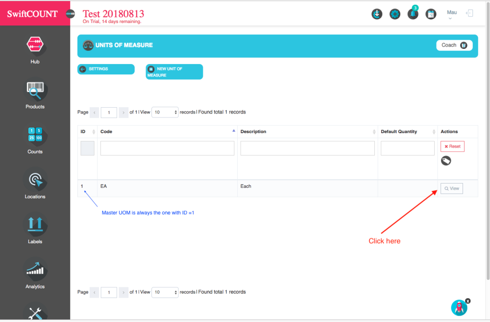 Units of measure ( UOM ) - SwiftCount - 1