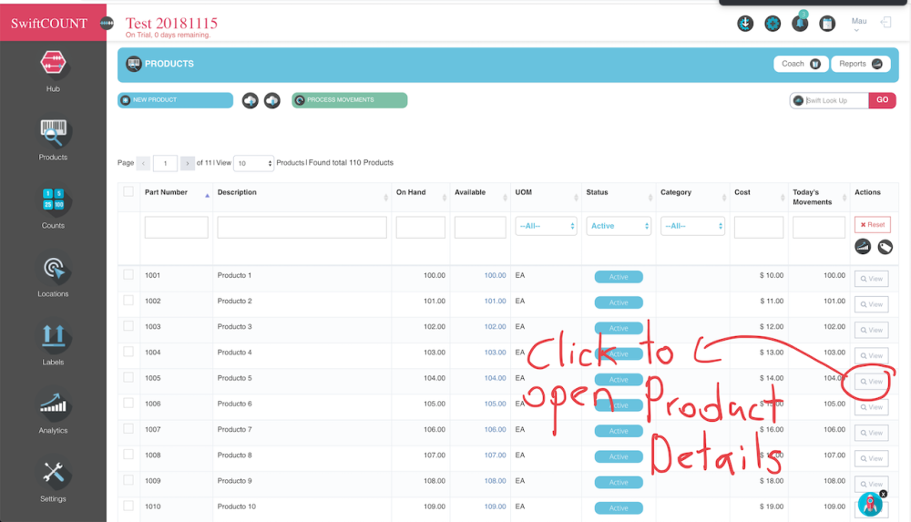Simple Transfer from Product Details - SwiftCount - 1