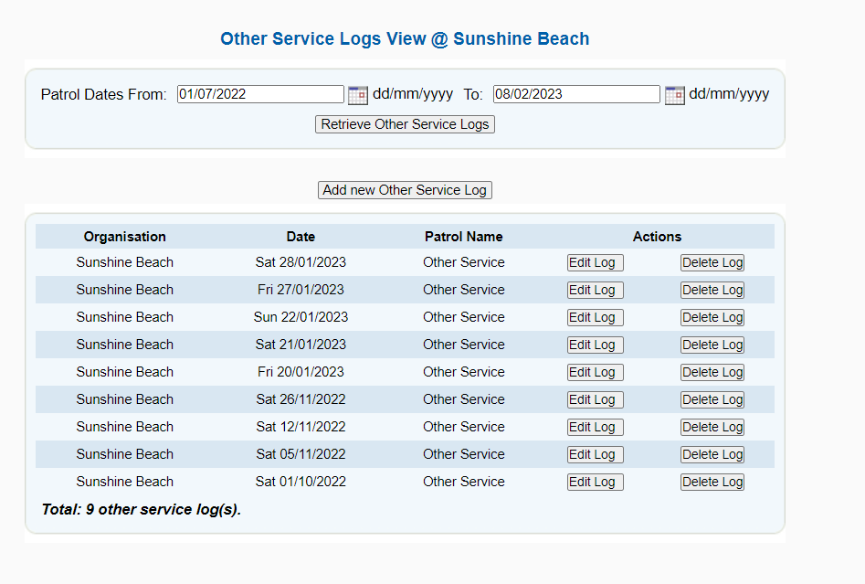 6.9 Other Service Logs - Surfguard - 1 6.9 Other Service Logs - Surfguard - 1