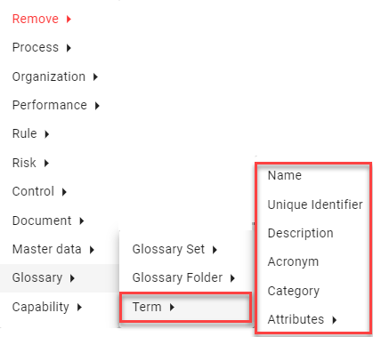 13.3.1.1.9 Manually Tagging Glossary Objects - EPC - WebApp Manual - 13.3