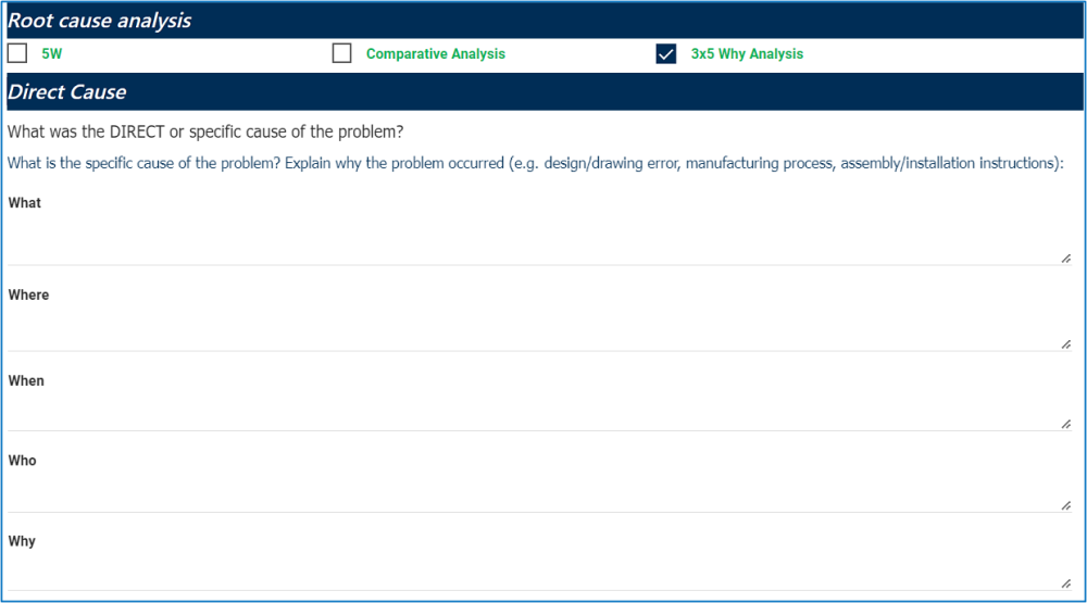 3×5 Why Analysis - CAPA - #13