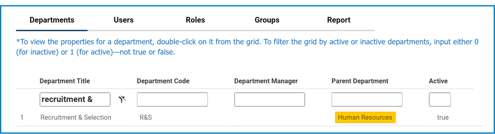 Parent-Child Department Import and Synchronization - DBP - Admin Application - #14.1
