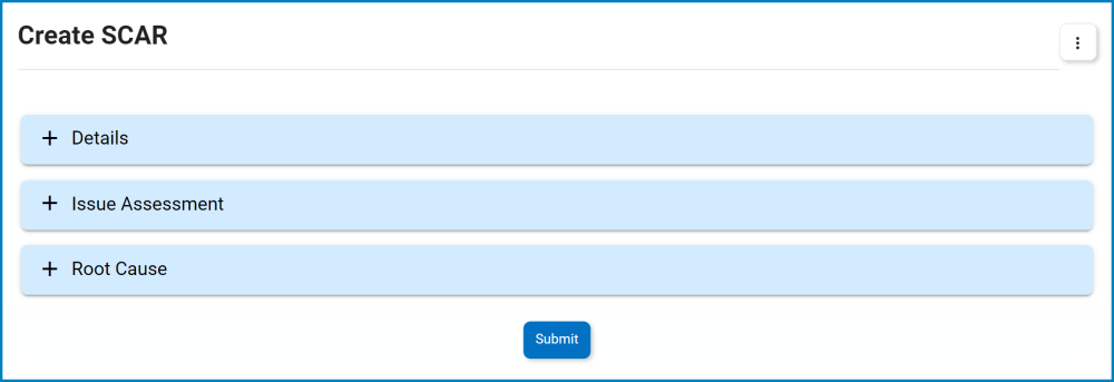 Create SCAR - CAPA - #11.1