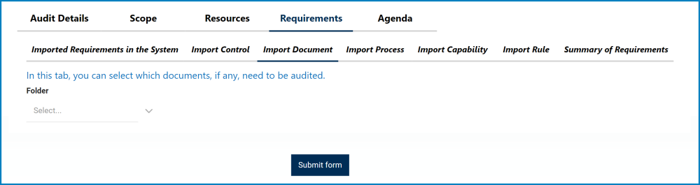 Import Document - Audit - #14