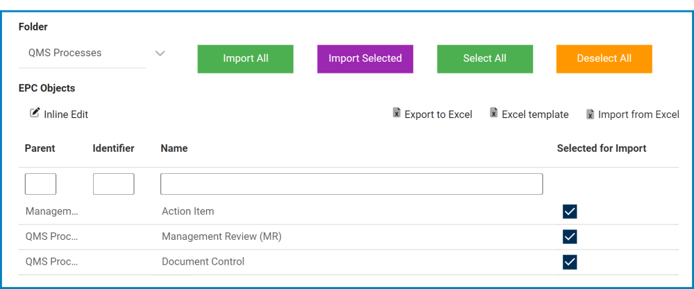 Import Process - Audit - #14
