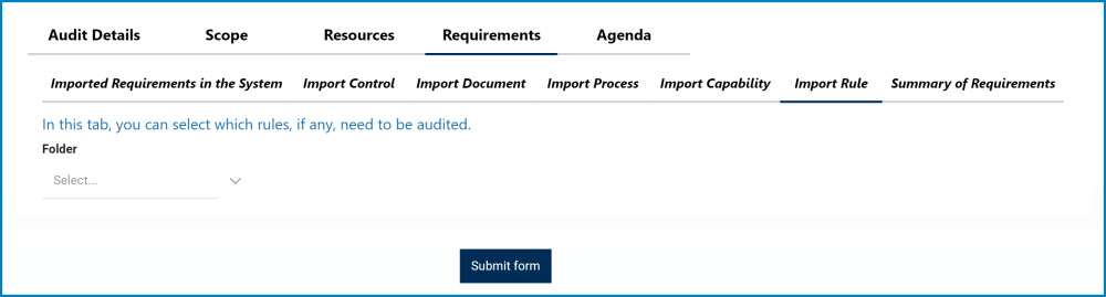 Import Rule - Audit - #14