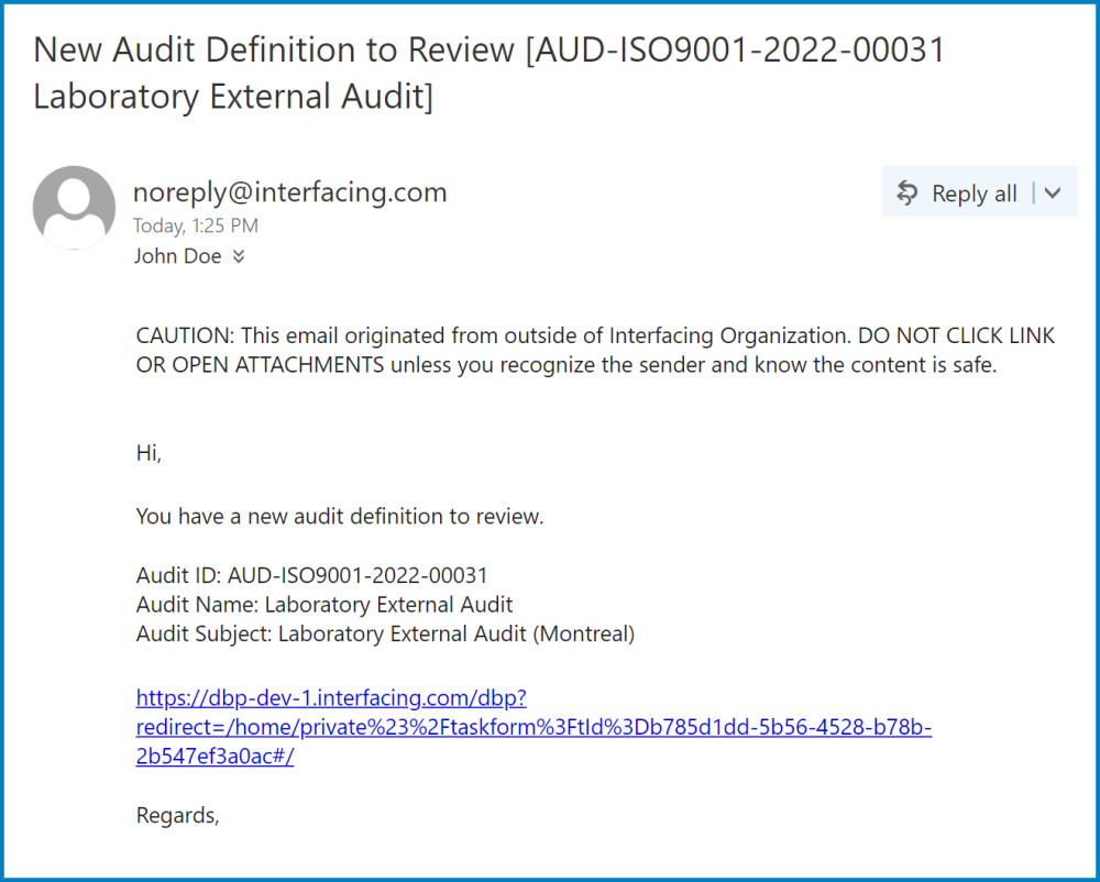 Review the Audit Definition - DBP - QMS - Audit - #11