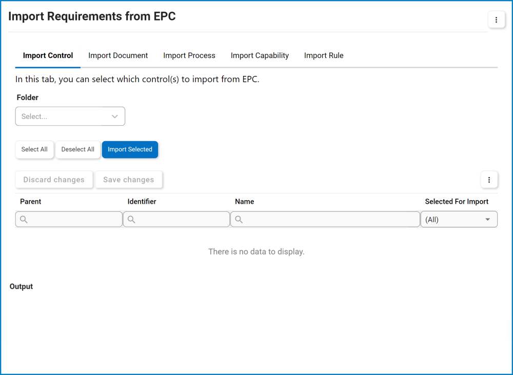 Import Requirements from EPC - Audit - #11.1