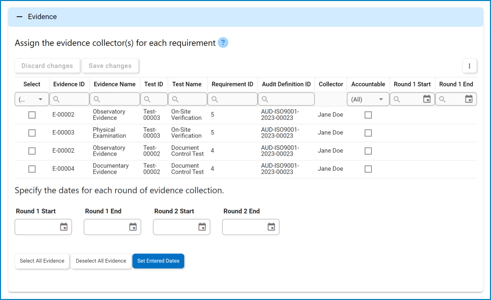 Evidence - Audit - #14.1