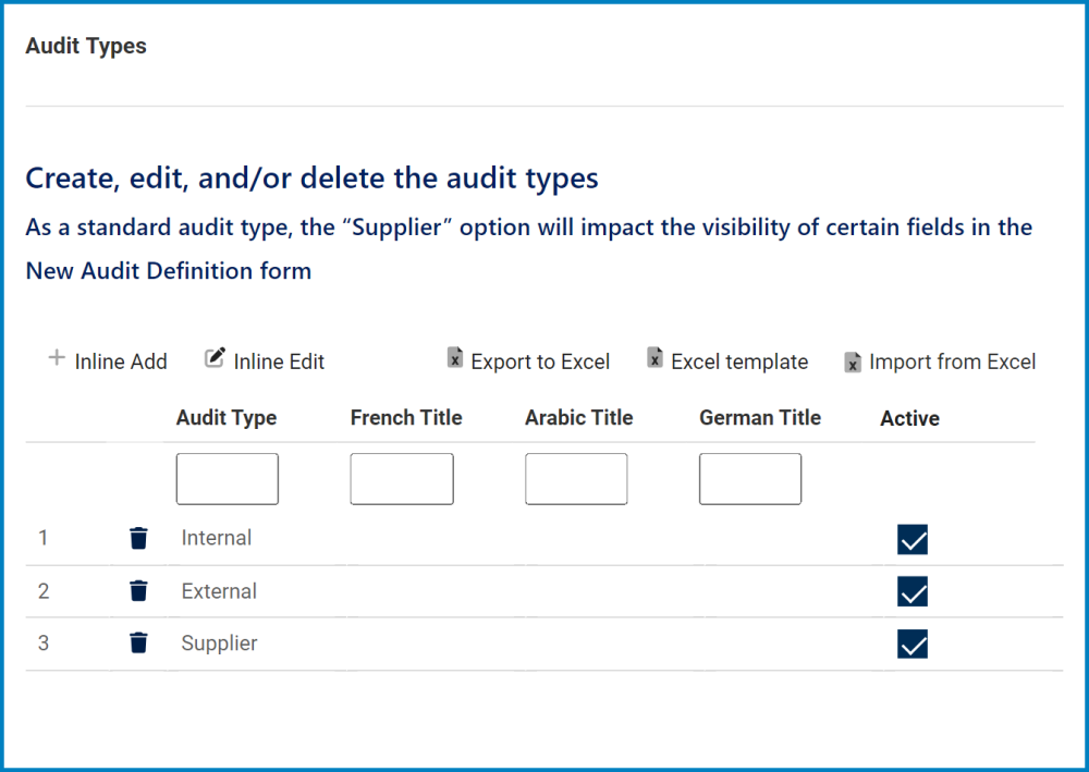 Audit Type - Audit - #14