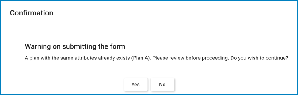 Support for Multi-Plan Creation - BCM - #15
