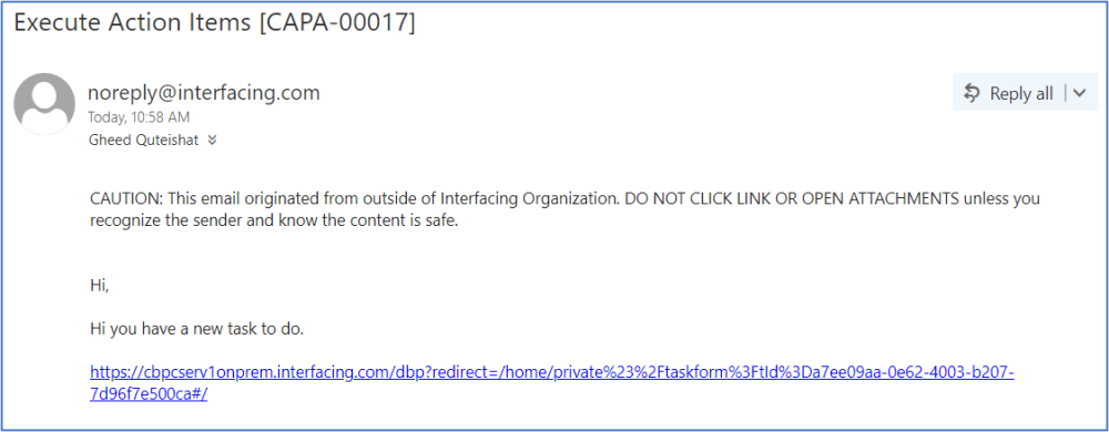 Execute Action Items - CAPA - #13