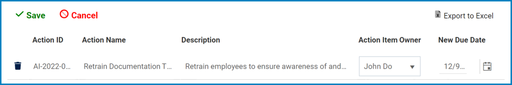 Actions - CAPA - #14