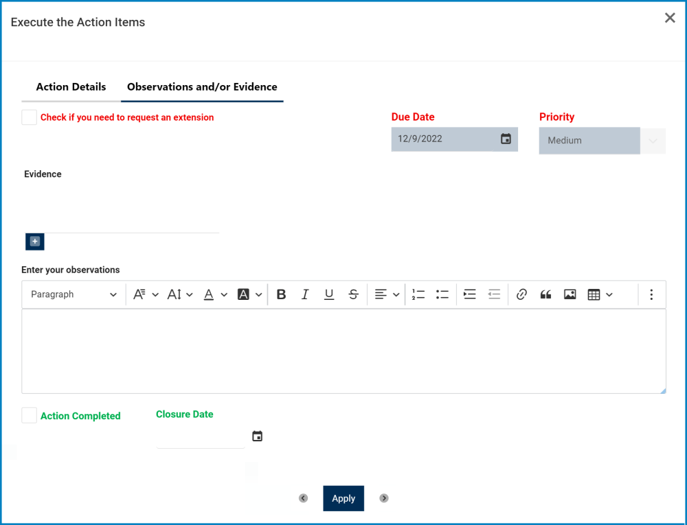 Execute the Action Items - CAPA - #11