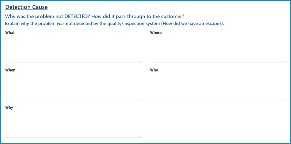 3×5 Why Analysis - CAPA - #14