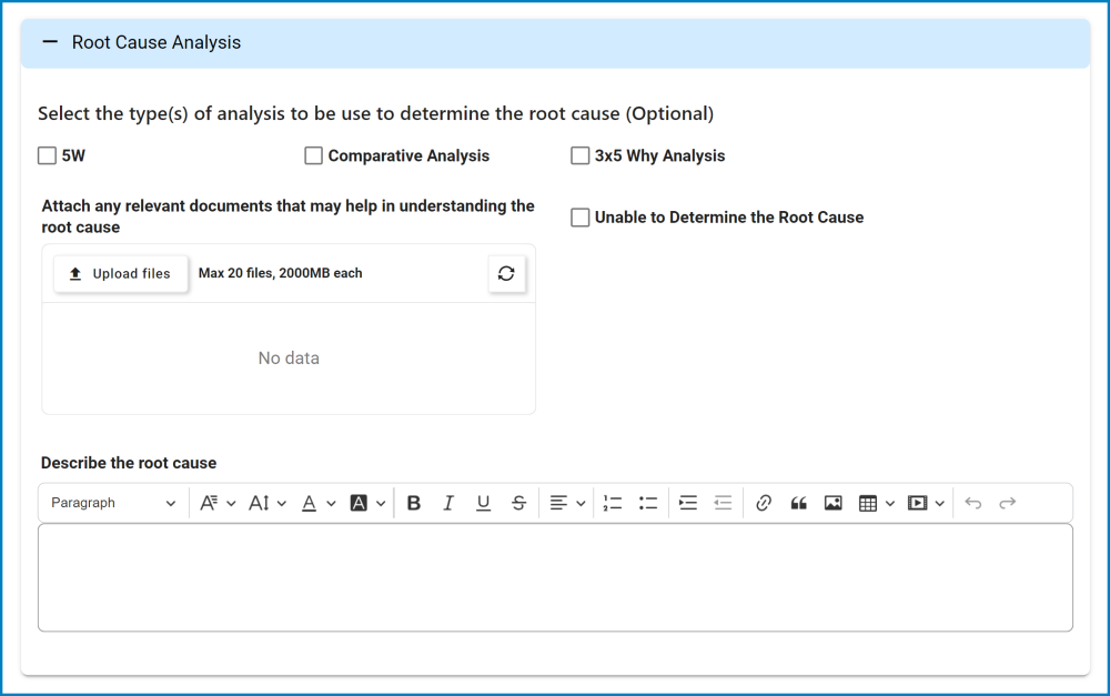 Root Cause Analysis - CAPA - #14.1