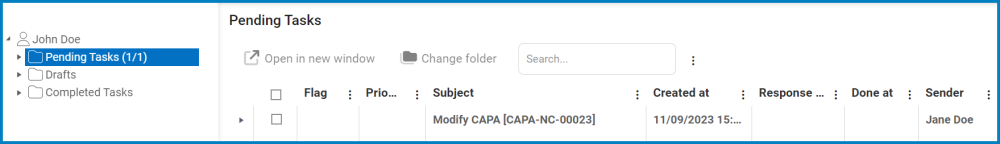 Modify CAPA - CAPA - #14.1