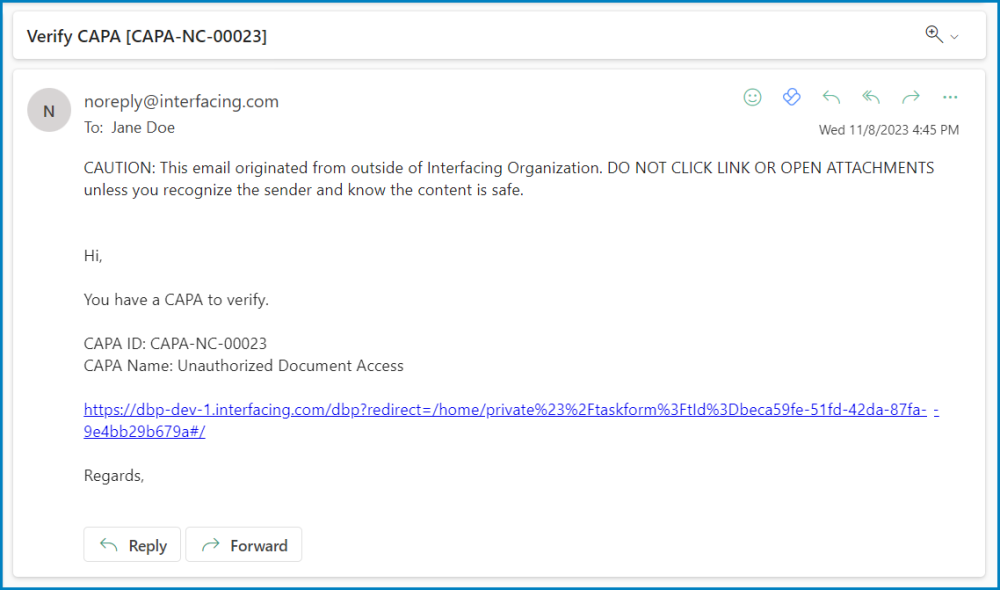 Verify CAPA - CAPA - #11.1