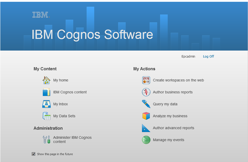 IBM Cognos - EPC - Support and System Administration - 11.0 - Web
