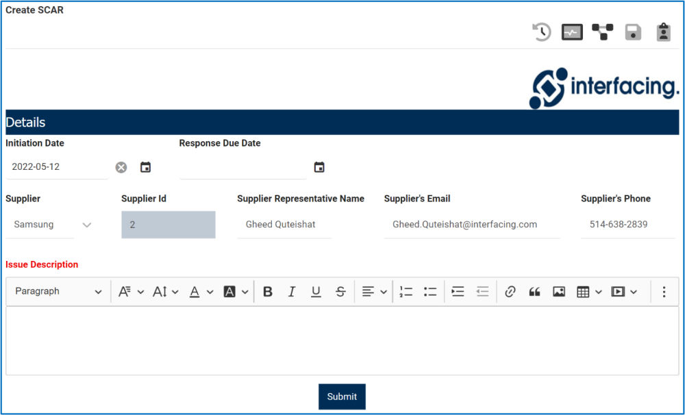 Create SCAR - CAPA - #13