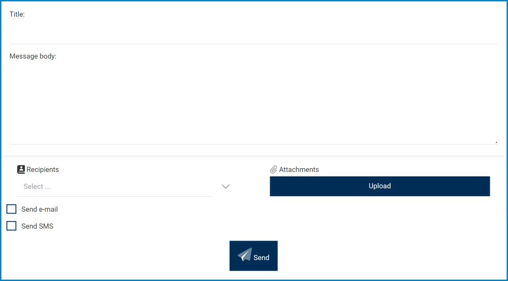 Send Messages - DBP - Web Portal Manual - #14.1