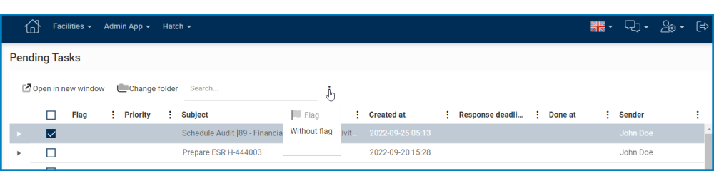 Task Toolbar - DBP - Web Portal Manual - #14.1