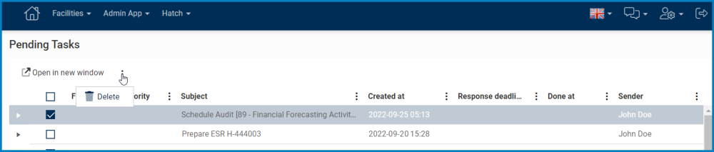 Alternate Task Toolbar - DBP - Web Portal Manual - #14.1