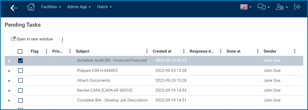 Alternate Task Toolbar - DBP - Web Portal Manual - #14.1