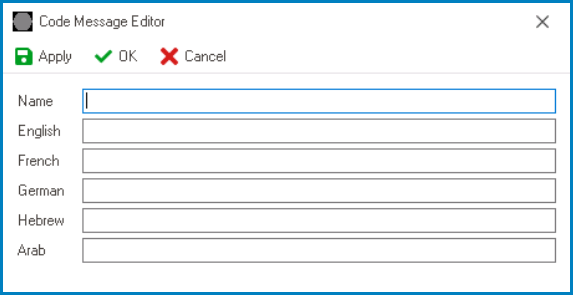 Code Message Editor - DBP - Designer Manual - #14