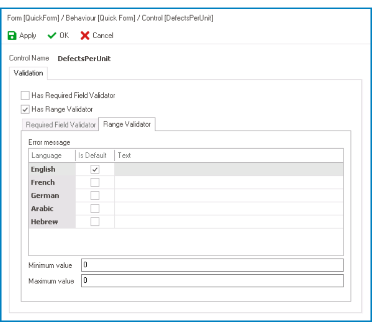 Control Validation - DBP - Designer Manual - #14