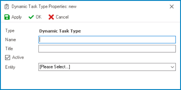 Dynamic Task Type Properties - DBP - Designer Manual - #14