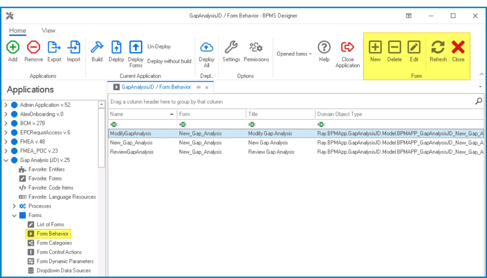 Form Behavior - DBP - Designer Manual - #14