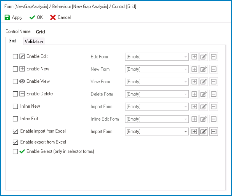 Grid – Control Governance - DBP - Designer Manual - #14.2