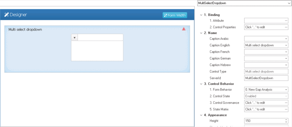 Multi-Select Dropdown - DBP - Designer Manual - #14