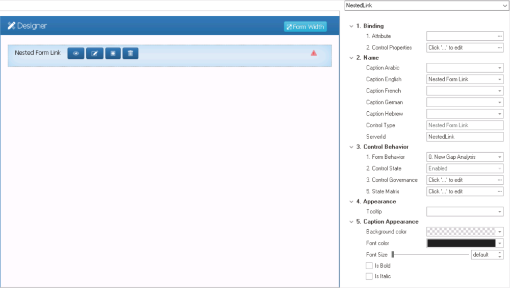Nested Form Link - DBP - Designer Manual - #14