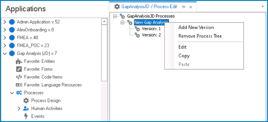 Process Context Menus - DBP - Designer Manual - #14