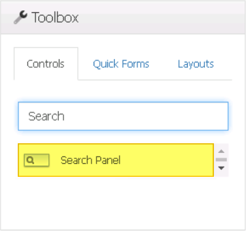 Search Panel - DBP - Designer Manual - #14