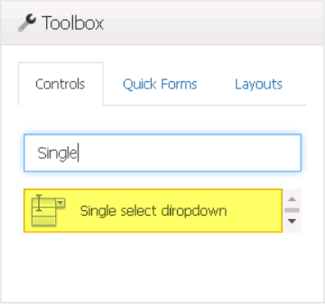Single-Select Dropdown - DBP - Designer Manual - #14